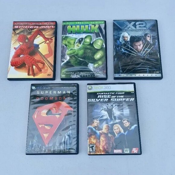 Media | Spiderman Hulk Xmen Superhero Dvds | Poshmark